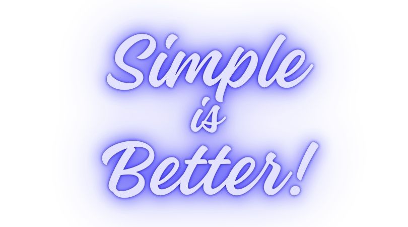 Simple is better - KAPsNotes